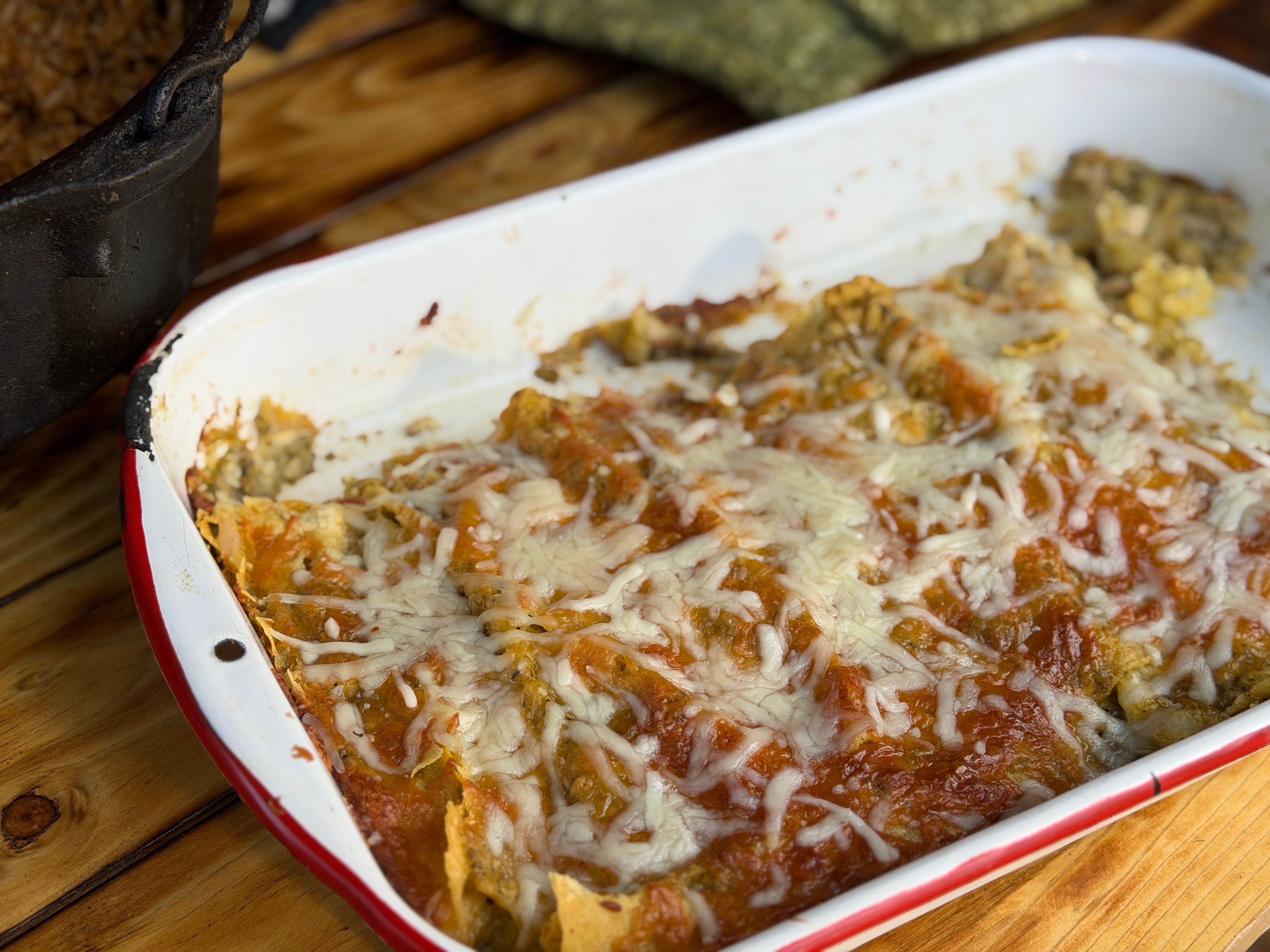 Green Chile Chicken Enchiladas – Kent Rollins